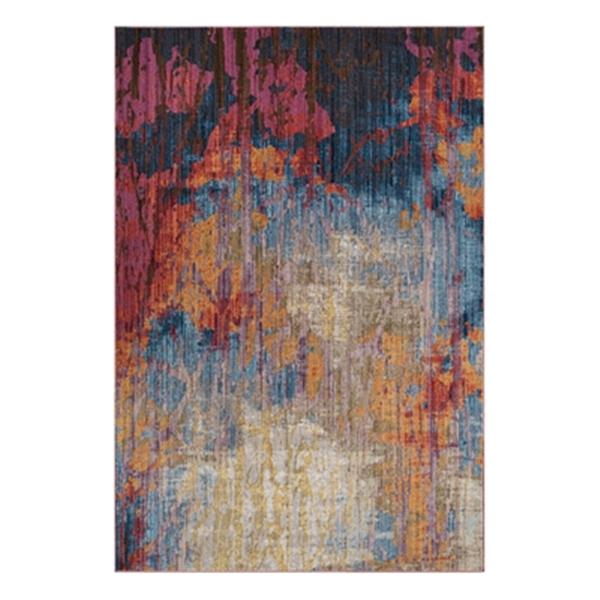 Safavieh Bristol Blue and Rust Area Rug,BTL354F-5 | RONA