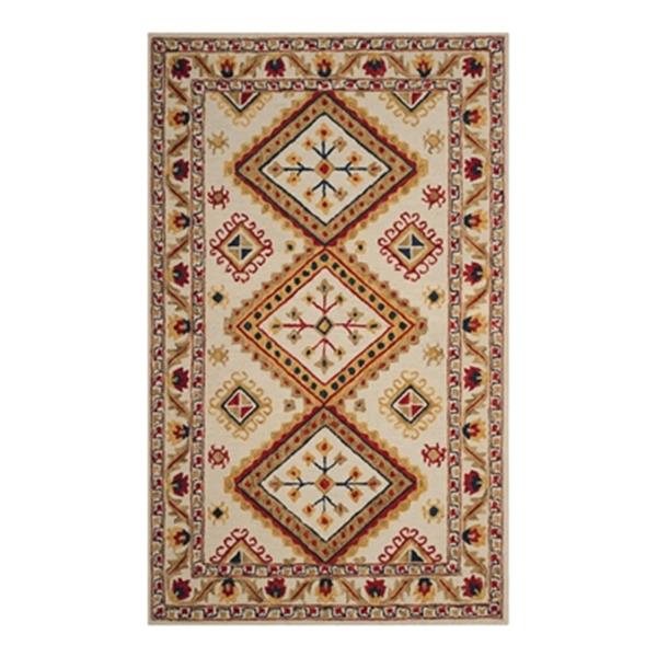 Safavieh Aspen Yellow, Red and Blue Hand Tufted Area Rug,APN APN706A-5 ...