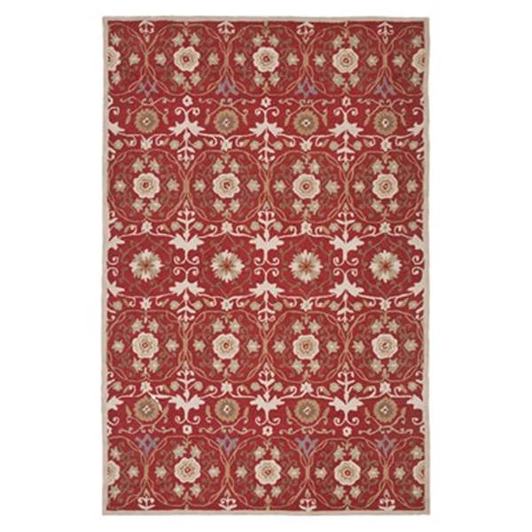 Safavieh HK727B Chelsea Area Rug, Red / Ivory,HK727B-5 | RONA