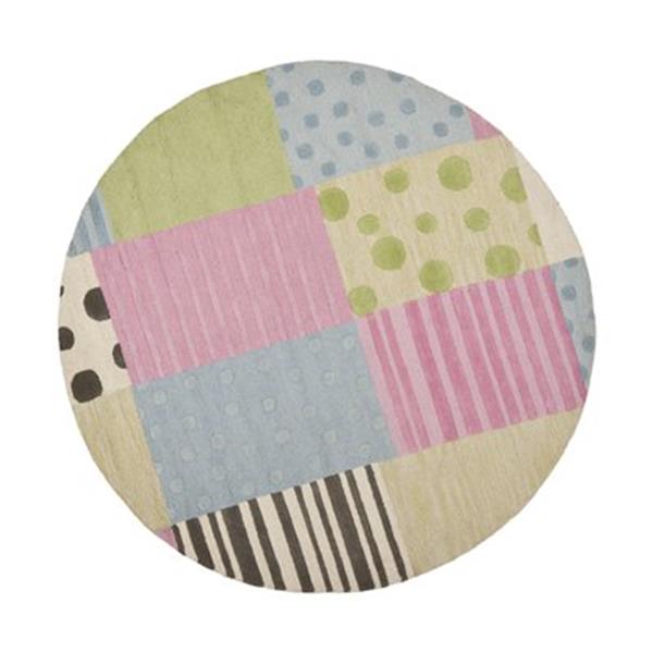 Safavieh Kids 6-ft Round Pink and Blue Area Rug SFK322A-6R | RONA
