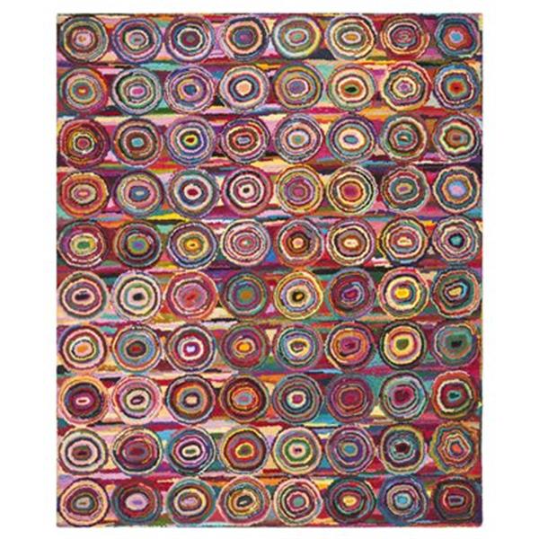 Safavieh Nantucket 5-ft x 8-ft Pink and Multi-Colour Area Rug NAN143A-5 ...