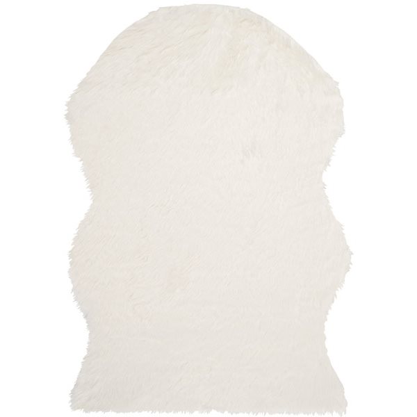 Safavieh Faux Sheep Skin 4-ft x 6-ft Ivory Area Rug FSS115A-4 | RONA