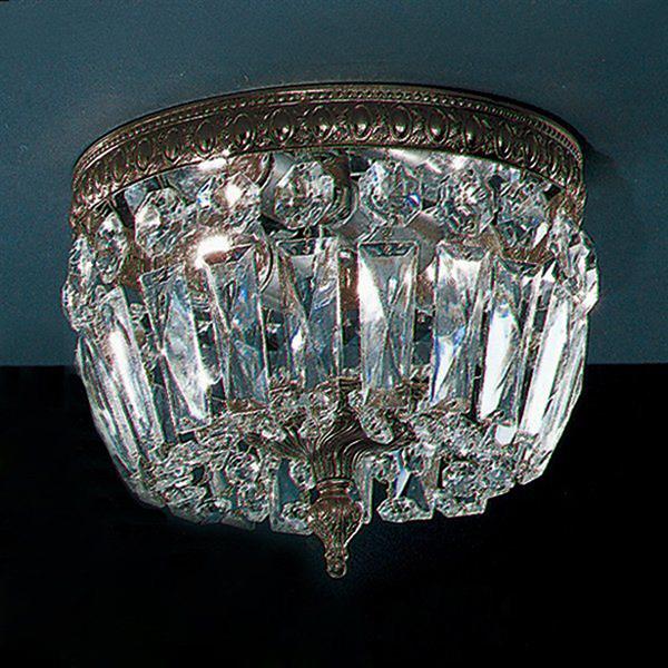 Classic Lighting Crystal Baskets 8-in W Roman Bronze Italian Crystal ...