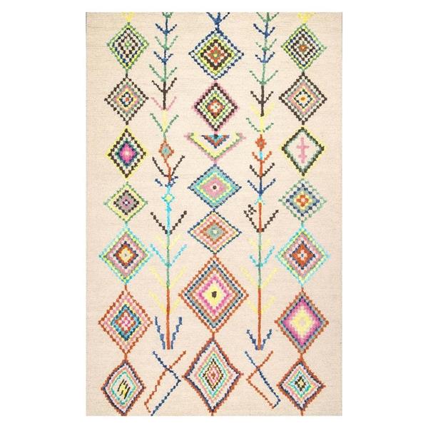nuLOOM Modella 5-ft x 8-ft Rectangular Multicolor Indoor Area Rug ...
