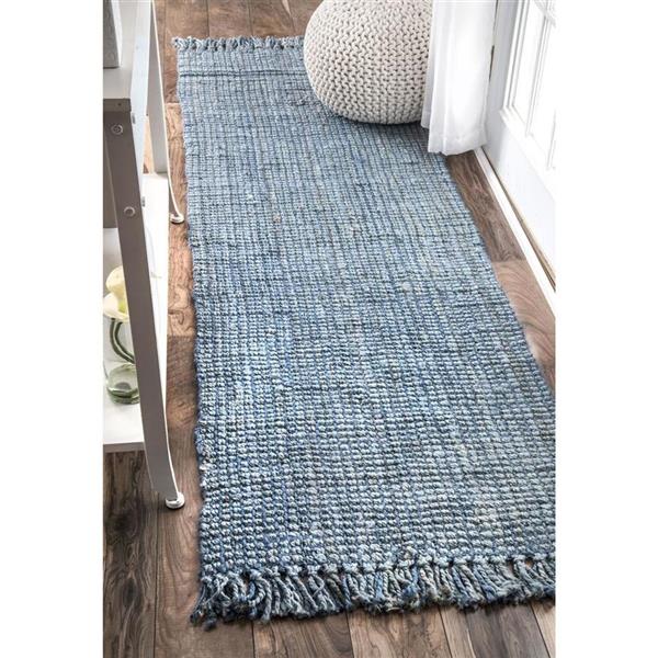 nuLOOM Chunky Loop 6-ft x 9-ft Blue Handcrafted Area Rug NCCL01H-609 | RONA