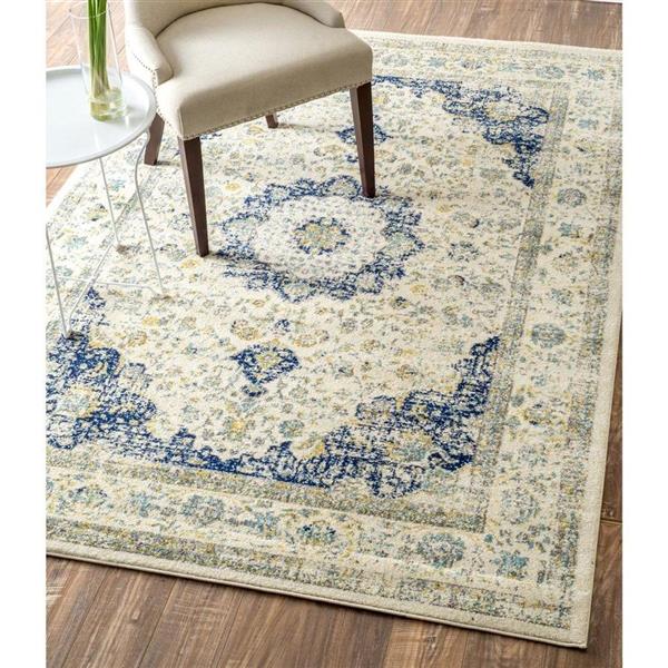 nuLOOM Bodrum 7-ft x 9-ft Rectangular Indoor Blue Verona Area Rug ...
