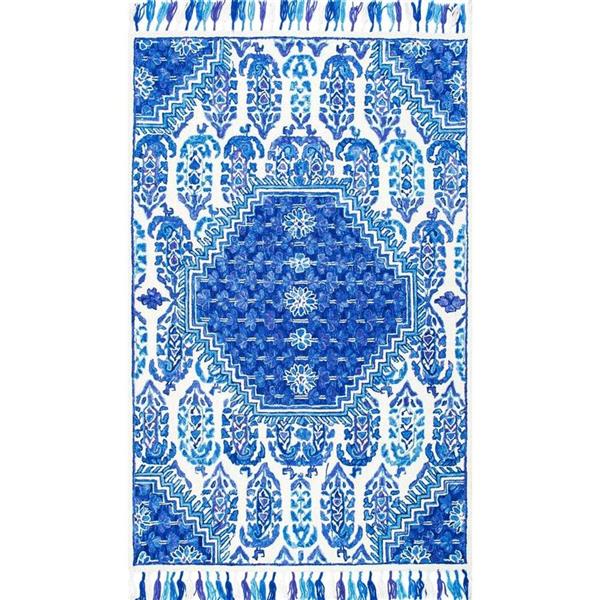nuLOOM Corey 5-ft x 8-ft Paisley Blue Handcrafted Area Rug SBSP03A-508 ...