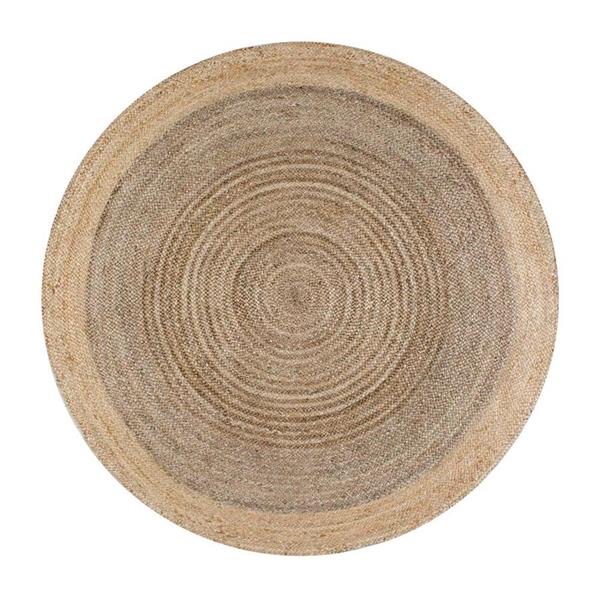 nuLOOM Eleonora 6-ft x 6-ft Gray Round Indoor Handcrafted Area Rug ...