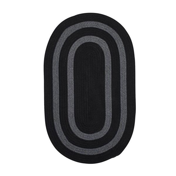 Colonial Mills Graywood 10-ft x 13-ft Black Oval Area Rug GW13R120X156 ...