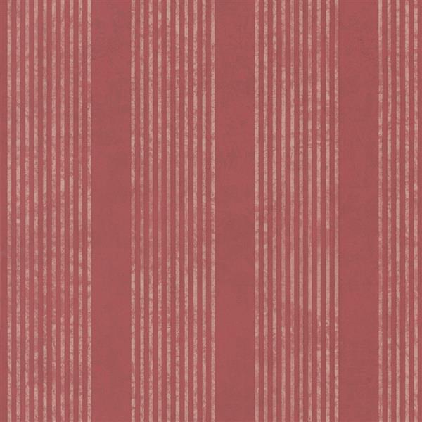 Walls Republic Red Classic Ribbed and Striped Wallpaper R3975 | RONA