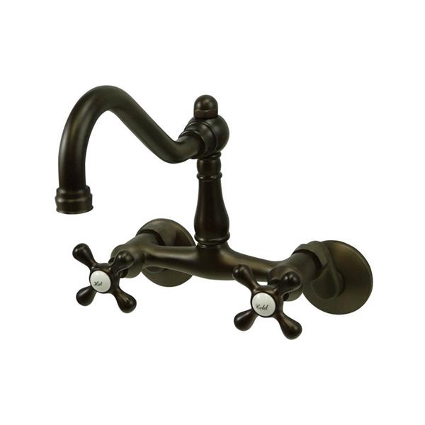 Elements of Design Hot Springs Oil Rubbed Bronze 2-Handle Wall Mount ...