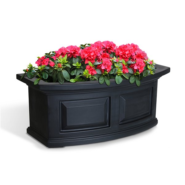 Mayne Nantucket 2-ft Window Flower Box - Black 4829-B | RONA