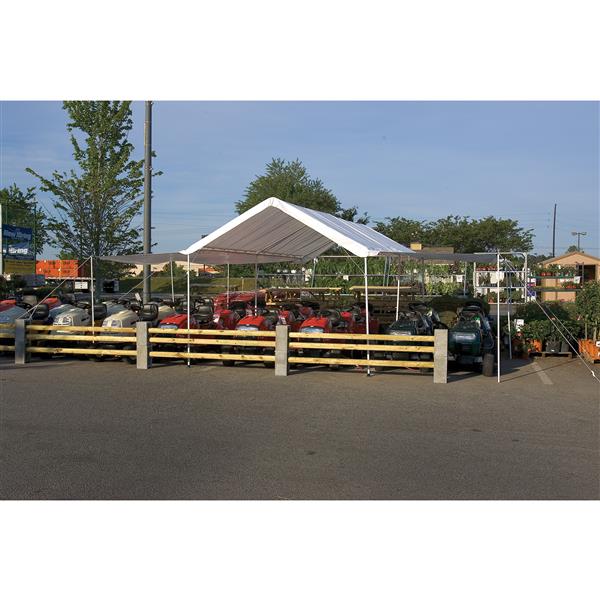 ShelterLogic Canopy Extension Kit - 10-ft x 20-ft - White 25730 | RONA