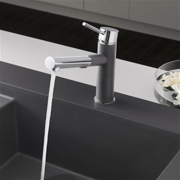 BLANCO Alta Dual Spray Silgranit Brown Kitchen Faucet 401450 | RONA