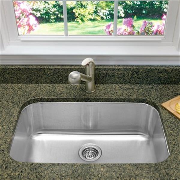BLANCO Stellar 18-in x 28-in Stainless Steel Single Bowl Undermount ...