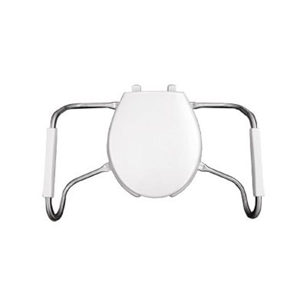 Bemis Open Front Round White Toilet Seat With Arms | RONA