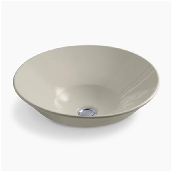 KOHLER Conical 6.38-in x 16.25-in Cashmere Bell Vessel Sink 2200-G-G9 ...