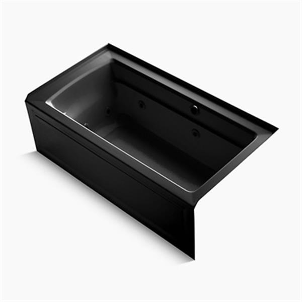 KOHLER 60-in x 32-in Alcove Whirlpool with Bask Heated Surface ...
