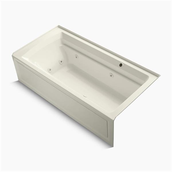 KOHLER 72-in x 36-in Alcove Whirlpool with Integral Tile Flange and ...