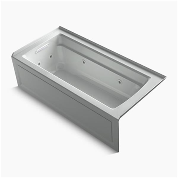 KOHLER 66-in x 32-in Integral Apron Whirlpool with Tile Flange and ...