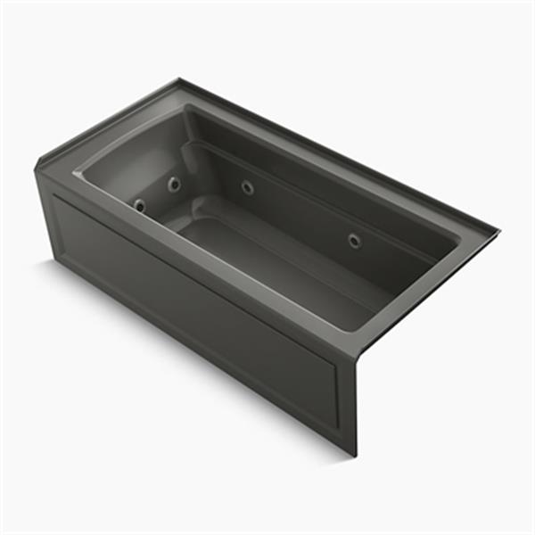 KOHLER 66-in x 32-in Integral Apron Whirlpool with Tile Flange and ...