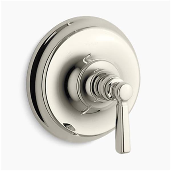 KOHLER Bancroft Vibrant Polished Nickel Lever Handle Rite-Temp Press ...