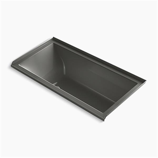 KOHLER 60-in x 30-in Alcove BubbleMassage Air Bath with Integral Tile ...