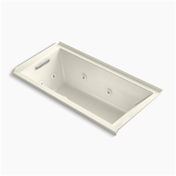 KOHLER 60-in x 30-in Alcove Whirlpool with Integral Tile Flange 1167 ...