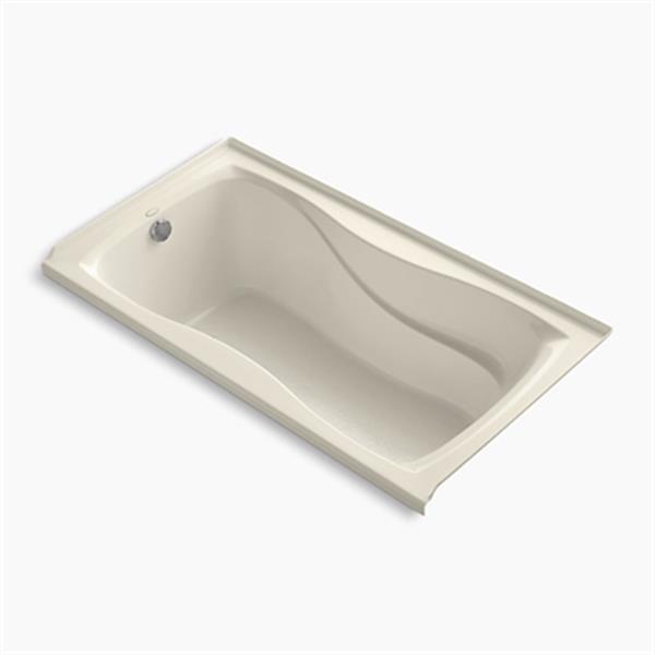 KOHLER 60-in x 32-in Alcove Bath with Integral Tile Flange 1219-L-47 | RONA