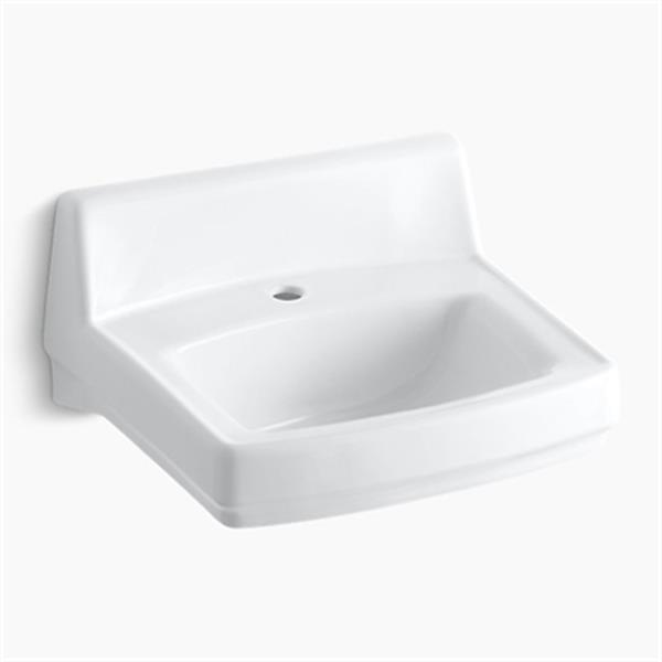 KOHLER Greenwich 20.75-in White Wall Mount 12643-0 | RONA