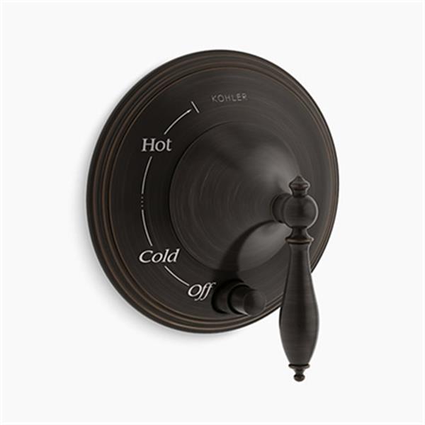 KOHLER Finial Oil-Rubbed Bronze Pressure-Balancing Valve Trim T512-4M ...
