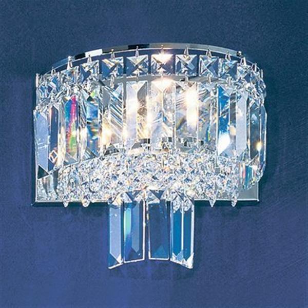 Classic Lighting Ambassador Collection Chrome Crystalique-Plus 2-Light ...