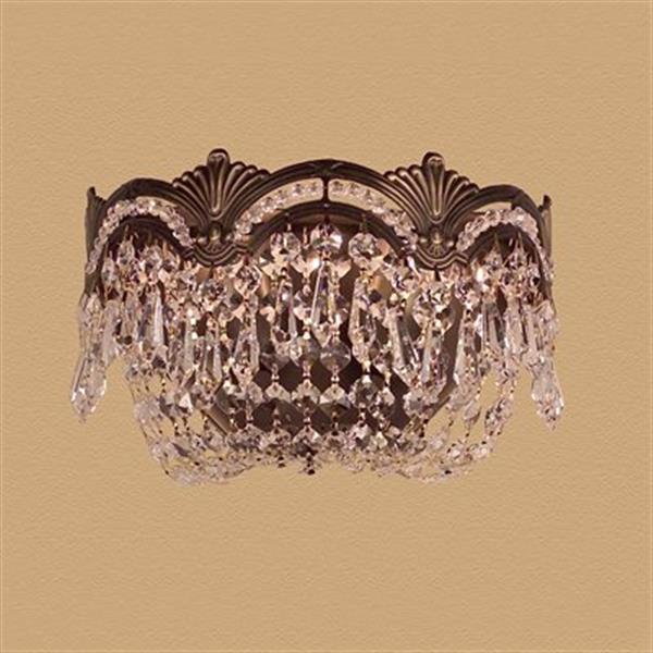 Classic Lighting Regency II Collection Roman Bronze Crystalique-Plus 2 ...