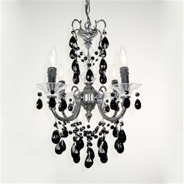 Classic Lighting Via Veneto Collection 17-in x 25-in Ebony Pearl ...