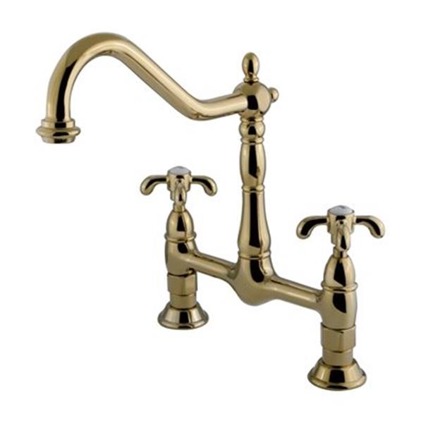 Elements of Design French Country Brass Kitchen Faucet ES1172TX | RONA