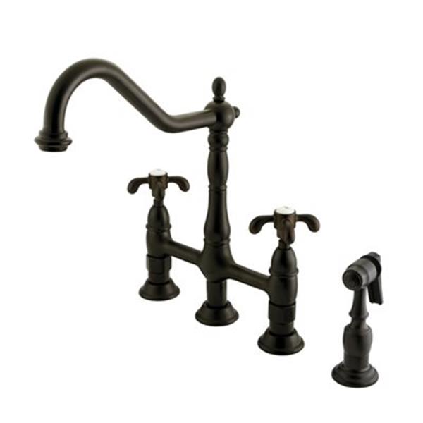 Elements of Design French Country Oil-Rubbed Bronze Kitchen Faucet With ...