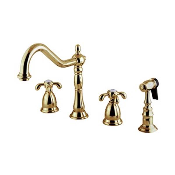 Elements of Design French Country Polished Brass Widespread Kitchen ...