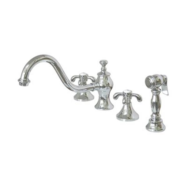 Elements of Design French Country Widespread Chrome Kitchen Faucet ...