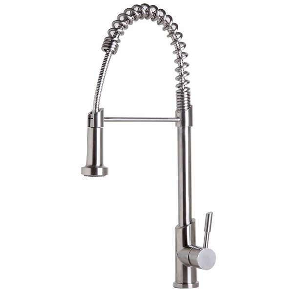 ALFI brand 22.50-in Solid Stainless Steel Commercial Spring Kitchen ...