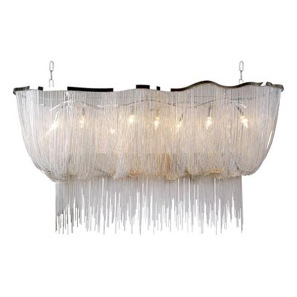 Design Living HO Series Chrome 8 Light Chain Strand Chandelier HO153C ...