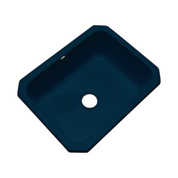 Dekor Princeton 25-in x 22-in Navy Blue Undermount Kitchen Sink 32020um ...