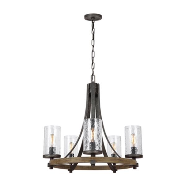 Generation Lighting Angelo 5-Light Weathered Oak Chandelier | RONA