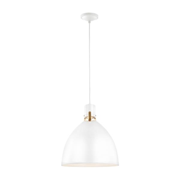 Generation Lighting Brynne Collection 16.5-in x 19-in Flat White Bell ...
