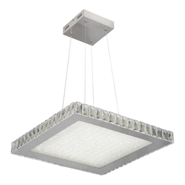 Design Living Stainless Steel LED Square Cyrstal Pendant Light FT22 | RONA