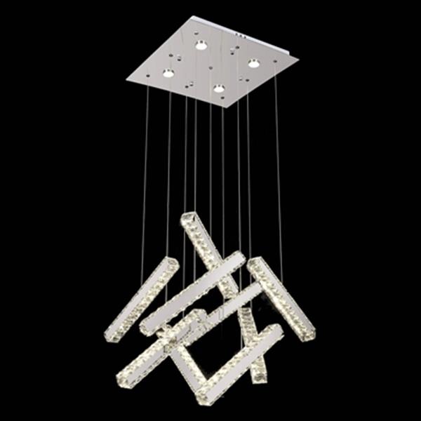 Design Living Chrome Crystal Stick LED Pendant Light JP05 | RONA