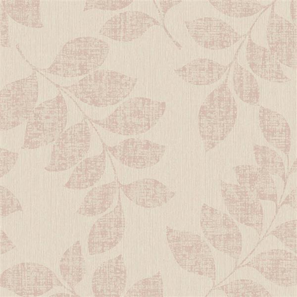 Walls Republic Tan Modern Leaf Branches Non-Woven Unpasted Wallpaper ...