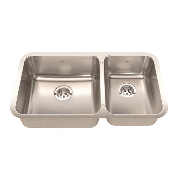 Kindred Steel Queen 32.88-in x 18.75-in Undermount Stainless Steel ...