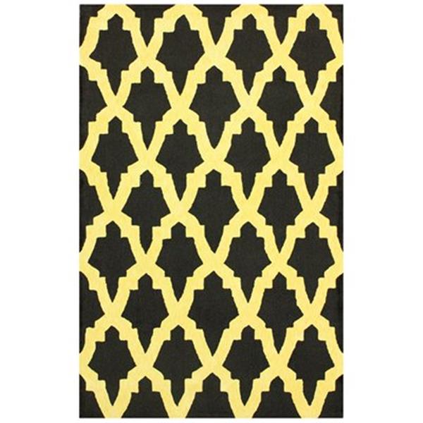 nuLOOM Grace 8-ft x 10-ft Black and Yellow Area Rug HJVST24B-76096 | RONA