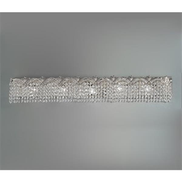 Classic Lighting Regency Chrome With Black Patina 5-Light Bathroom ...