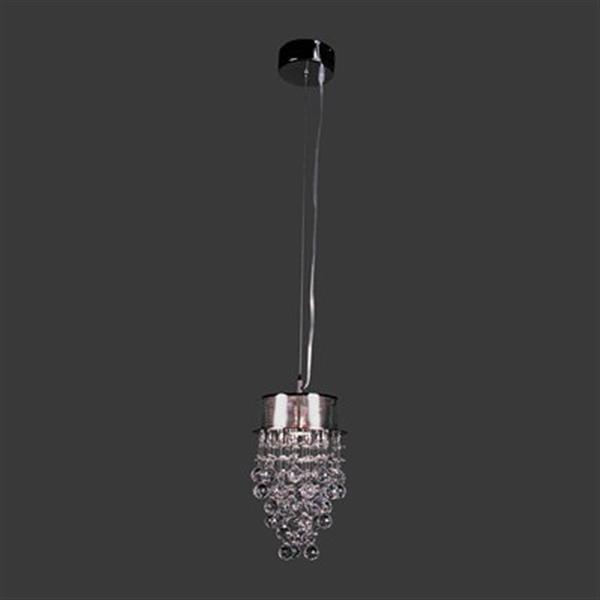 Classic Lighting Andromeda Collection 8-in x 17-in Chrome Teardrop Mini ...